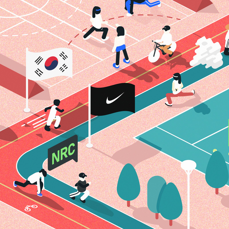SPORTS ISOMETRIC ILLUSTRATION by taegyu HA - 노트폴리오