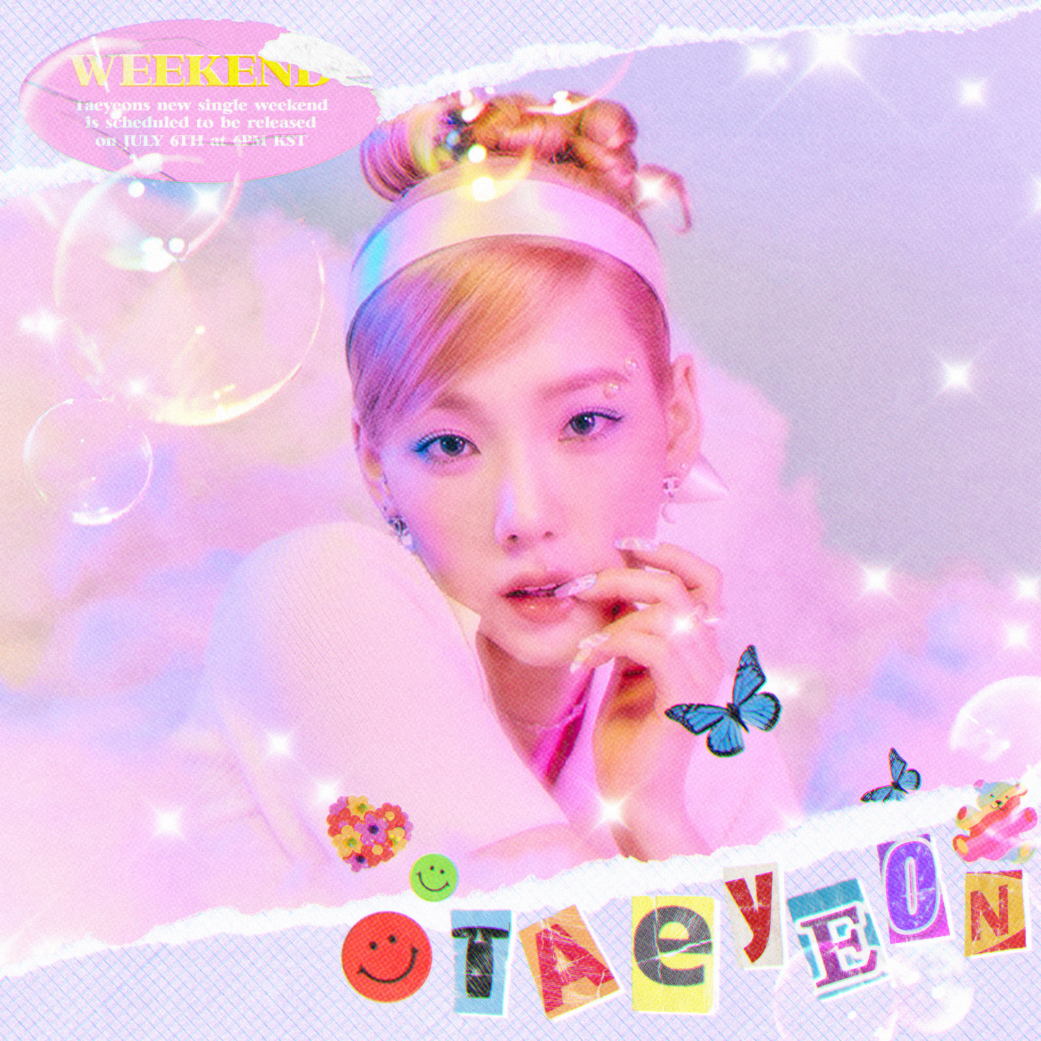 태연 싱글앨범 Weekend 커버 리디자인 By Yuniversssee 노트폴리오