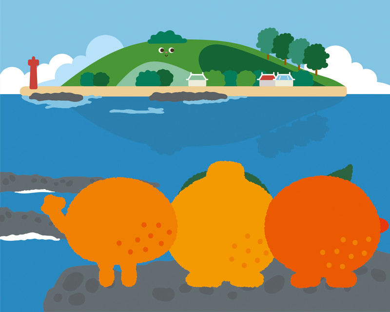 제주 귤 캐릭터 일러스트 및 패키지 디자인 by glownote - 노트폴리오