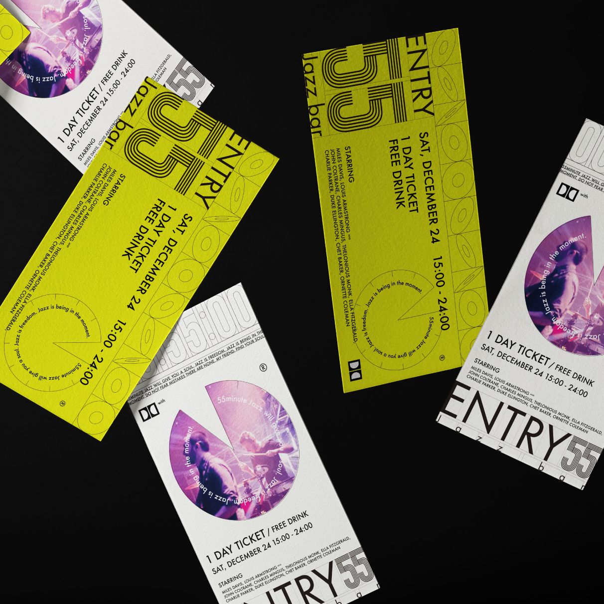 Entry55 Jazz Bar Branding By Nanynany Entry55 Jazz Bar Branding By Nanynany
