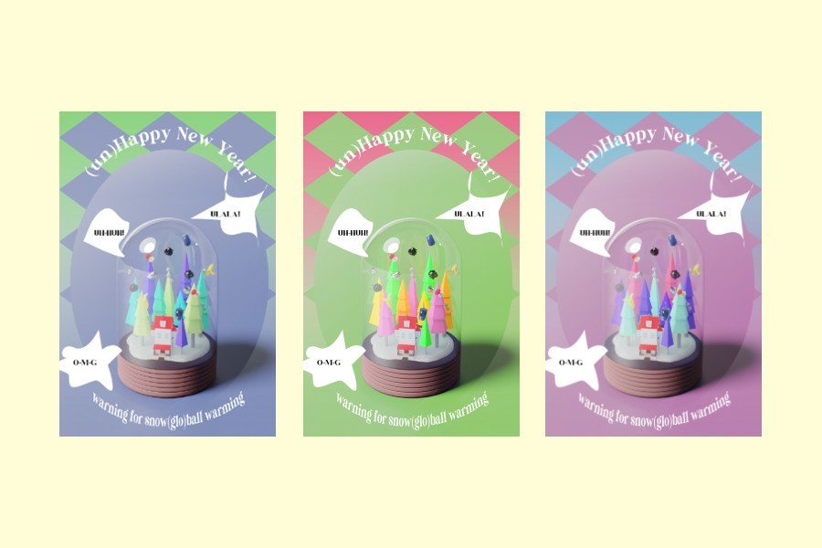 Snow(glo)ball Warming 엽서/Poster by Hey Lee - 노트폴리오