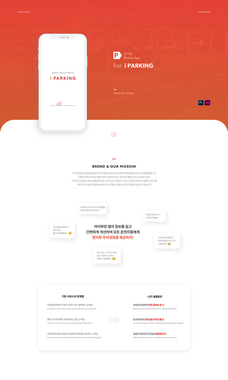 UI Design] iPARKING app UX Renewal by 김형진 - 노트폴리오