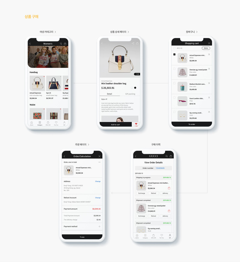 GUCCI APP by V-erry - 노트폴리오