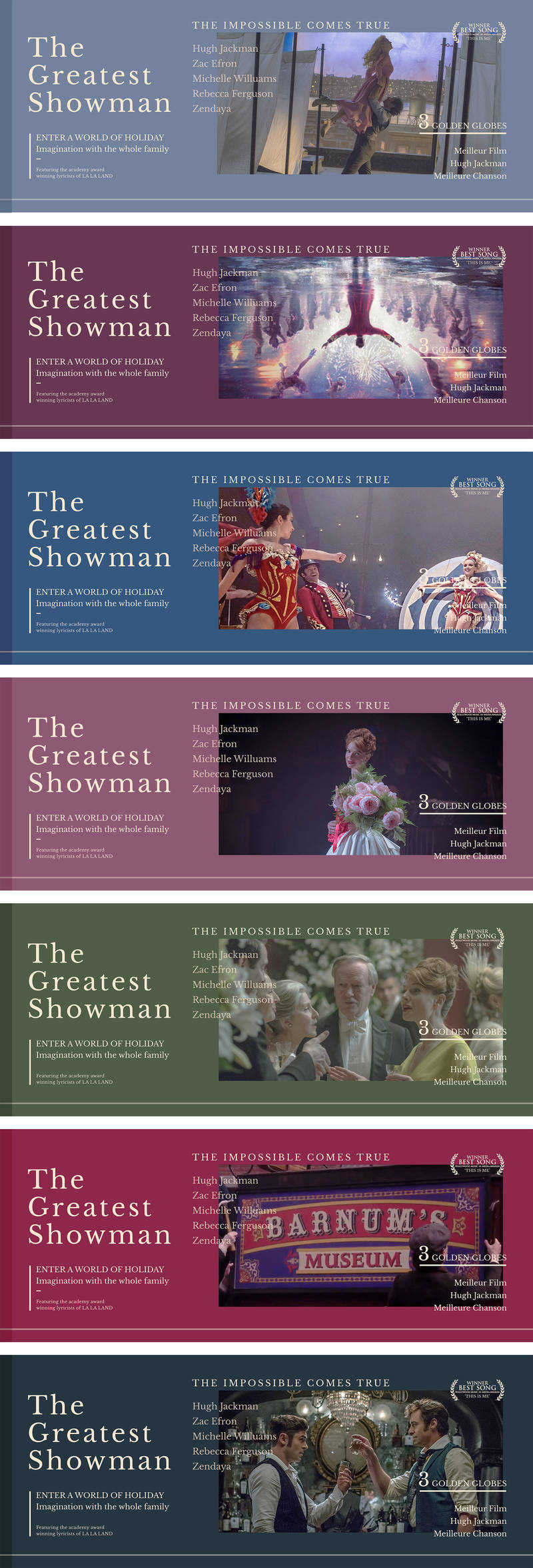 'The Greatest Showman' Photo Ticket Design by joyful_youjin - 노트폴리오